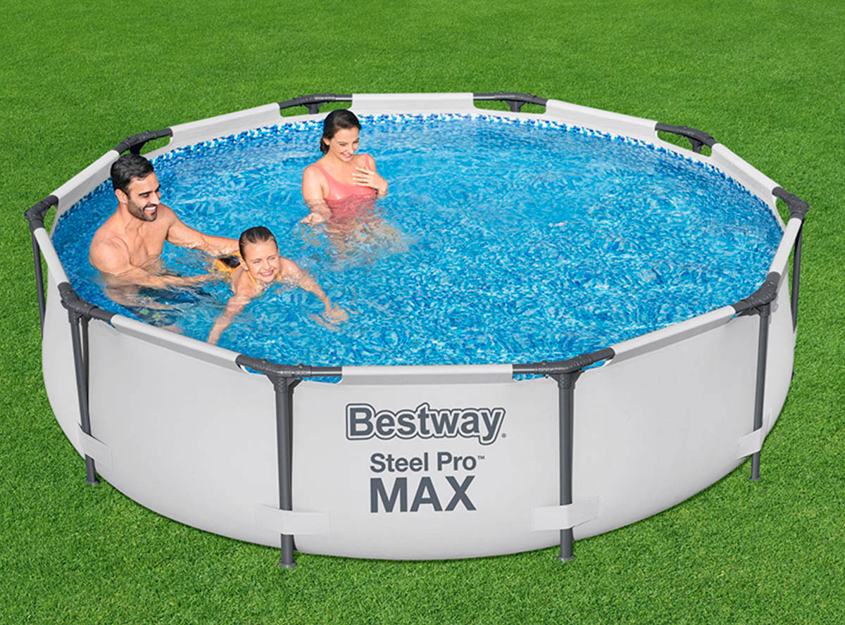 PISCINA BESTWAY 56408 STEEL PRO MAX REDONDA 3.05M X 76 CM
