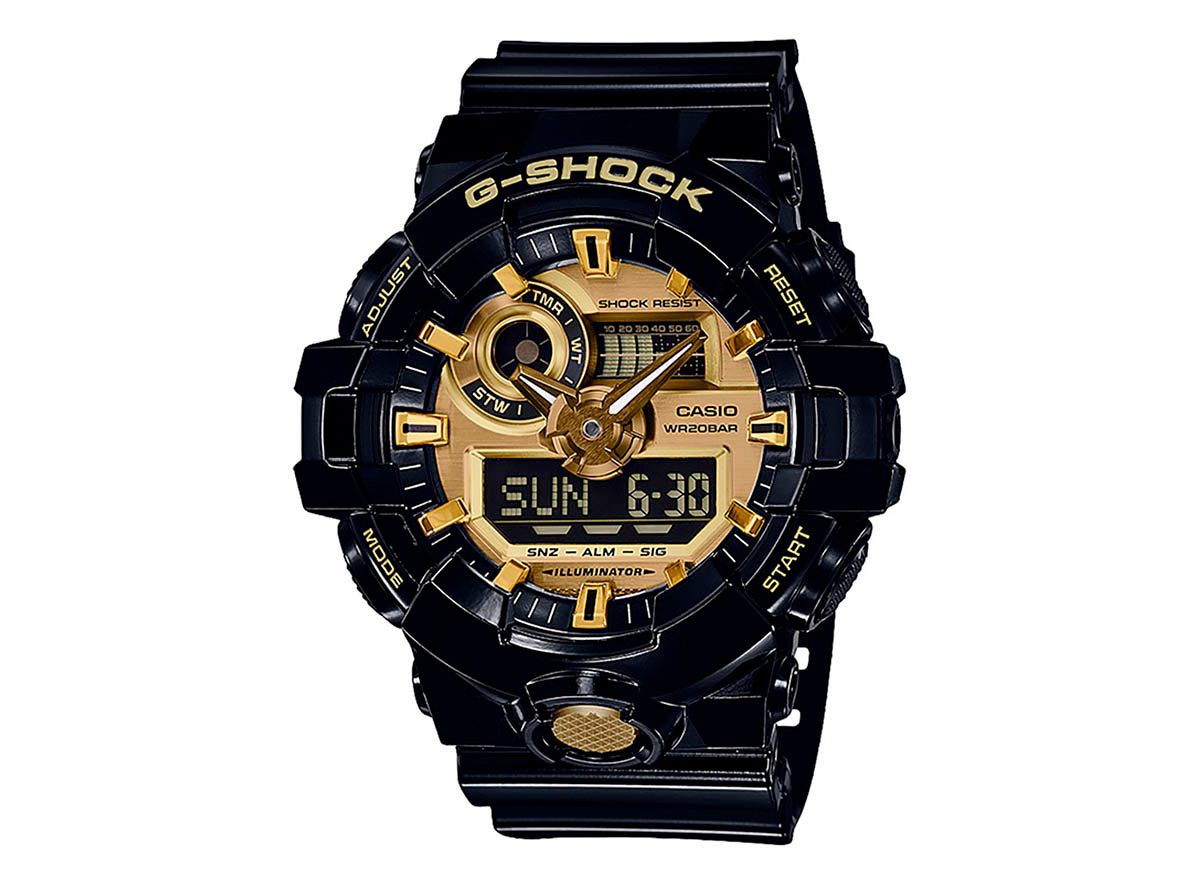 RELOJ CASIO HOMBRE ANÁLOGO GA-710GB-1A